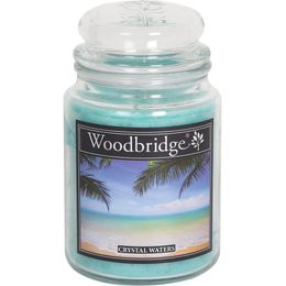 Woodbridge Duftkerze "Crystal Waters" in T&uuml;rkis - 565 g - 39% | Kerzen-vasen