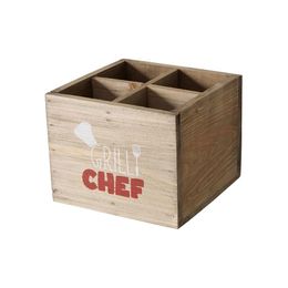 Boltze Box "Grillzeit" in Hellbraun - (B)15 x (H)12 x (T)15 cm - 31% | Kisten-koerbe