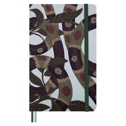 Moleskine Liniertes Notizbuch ''Snake Leaves'' in Khaki - (B)13 x (H)21 cm - 18% | Buero-schulbedarf