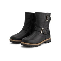 TRAVELIN' Leder-Boots in Schwarz - 57% | Gr&ouml;&szlig;e 38 | Damen-stiefel
