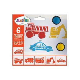 Aladine Schablonen-Set "Autos" - ab 4 Jahren - 16% | Kinder-kreativspielzeug