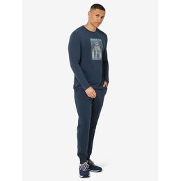 super.natural Funktionslongsleeve "Bearski" in Dunkelblau - 62% | Gr&ouml;&szlig;e XL | Herren-sportshirts
