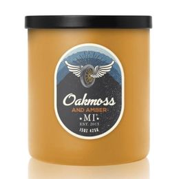 Colonial Candle Duftkerze "Oakmoss & Amber" in Orange - 425 g - 56% | Kerzen-vasen