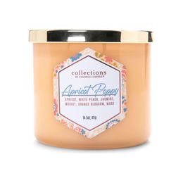 Colonial Candle Duftkerze "Mothers Day Apricot Poppy" in Creme - 411 g - 53% | Kerzen-vasen