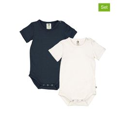 m&uuml;sli 2er-Set: Bodys in Wei&szlig;/ Dunkelblau - 39% | Gr&ouml;&szlig;e 68 | Baby-bodys