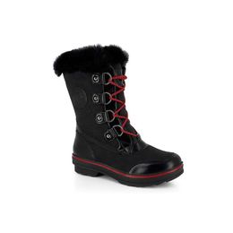 Kimberfeel Winterstiefel "Megeve" in Schwarz/ Rot - 56% | Gr&ouml;&szlig;e 41 | Damen-stiefel