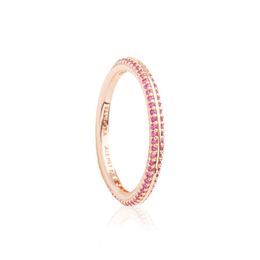 Pandora Ros&eacute;vergold. Ring mit Zirkonia - 14% | Gr&ouml;&szlig;e 50 | Schmuck