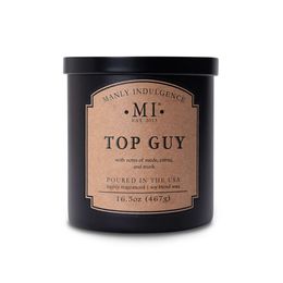 Colonial Candle Duftkerze "Top Guy" in Schwarz - 467g - 46% | Kerzen-vasen