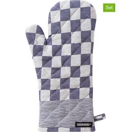 DDDDD 2er-Set: Ofenhandschuhe "Barbecue" in Blau - (L)36 x (B)18 cm - 25% |