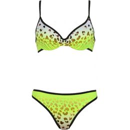 Naturana Bikini in Neongelb/ Khaki - 45% | Gr&ouml;&szlig;e 40B-Cup | Damen-bademode