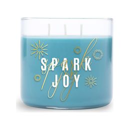 Colonial Candle Duftkerze "Spark Joy" in Blau - 411 g - 55% | Kerzen-vasen