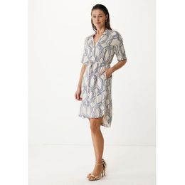 Mexx Kleid in Creme/ Blau - 55% | Gr&ouml;&szlig;e XL | Damen-kleider