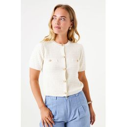 Garcia Cardigan in Creme - 64% | Gr&ouml;&szlig;e L | Damen-pullover-cardigans