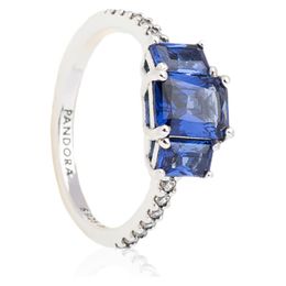 Pandora Silber-Ring mit Kristallen - 64% | Gr&ouml;&szlig;e 52 | Schmuck