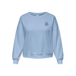 Only Carmakoma Sweatshirt in Hellblau - 35% | Gr&ouml;&szlig;e L-50/52 | Damen-sweatshirts-jacken