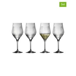Lyngby Glas 4er-Set: Wei&szlig;weingl&auml;ser ''Ane'' in Transparent - 550 ml - 39% | Gedeckter-tisch