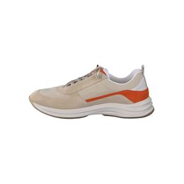 Paul Green Leder-Sneakers in Beige/ Orange - 62% | Gr&ouml;&szlig;e 37,5 | Damen-sneakers