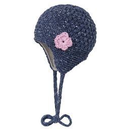 D&ouml;ll D&ouml;ll Strickm&uuml;tze in Dunkelblau/ Rosa - 60% | Gr&ouml;&szlig;e 43 cm | Baby-muetzen