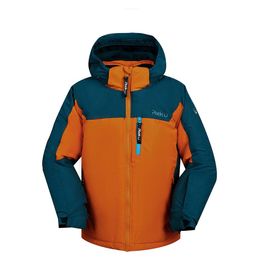 Peek U Ski-/ Snowboardjacke "Hawk" in Hellbraun/ Blau - 59% | Gr&ouml;&szlig;e 152 | Kinder-outdoor-jacken