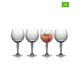 Lyngby Glas 4er-Set Gin-Tonic-Gl&auml;ser "Melodia" - 650 ml - 47% | Gedeckter-tisch