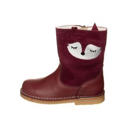 kmins Leder-Winterboots in Dunkelrot - 58% | Gr&ouml;&szlig;e 34 | Kinderstiefel