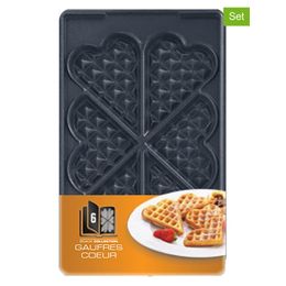 Tefal 2er-Set: Herzwaffel-Platten "XA8006" in Schwarz - 10% | Kuechengeraete