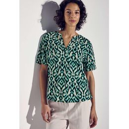 Street One Bluse in Beige/ Gr&uuml;n - 47% | Gr&ouml;&szlig;e 40 | Damen-blusen