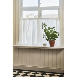 Jotex Caf&eacute;hausvorhang "Lina" in Wei&szlig; - 10% | Gr&ouml;&szlig;e 75x250 cm | Gardinen-vorhaenge