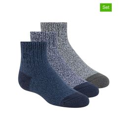 Skechers 3er-Set: Socken in Blau/ Grau - 50% | Gr&ouml;&szlig;e 27,5-35,5 | Kinder-socken-strumpfhosen