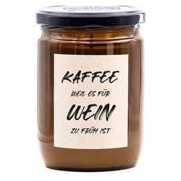 Mad Candle Duftkerze "Kaffee statt Wein" in Hellbraun - 360 g - 27% | Kerzen-vasen
