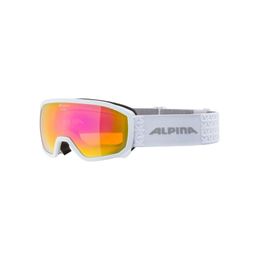 Alpina Ski-/ Snowboardbrille "Scarabeo JR" in Wei&szlig;/ Pink - 44% | Kinder-austruestung-accessoires