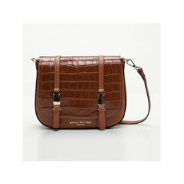 maison h&eacute;ritage PARIS Leder-Umh&auml;ngetasche "Tex Croco" in Braun - (B)25 x (H)19 x (T)9 cm - 72% | Damen-taschen