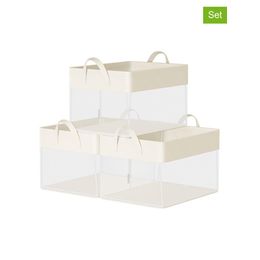 Songmics 3er-Set: Aufbewahrungsboxen in Creme - (B)40 x (H)25 x (T)30 cm - 15% | Kisten-koerbe