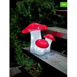 Konstsmide LED-Dekoleuchte in Rot/ Wei&szlig; - (B)26 x (H)29 x (T)25,5 cm - 47% | Lichterketten-dekobeleuchtung