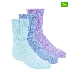 Skechers 6er-Set: Socken in Blau/ Hellblau/ Lila - 62% | Gr&ouml;&szlig;e 21-26 | Kinder-socken-strumpfhosen