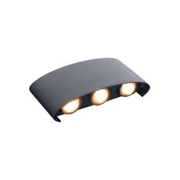 N&auml;ve n&auml;ve LED-Au&szlig;enwandleuchte "Auron" in Schwarz - EEK G (A bis G) - (B)14 cm - 61% | Aussenbeleuchtung