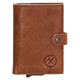 HIDE & STITCHES Leder-Geldb&ouml;rse in Hellbraun - (B)7,2 x (H)10 x (T)1,5 cm - 53% | Herren-portemonnaies-etuis