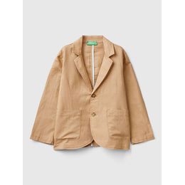 Benetton Blazer in Hellbraun - 53% | Gr&ouml;&szlig;e 168 | Kinder-blazer