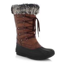 Kimberfeel Winterstiefel "Kelyne" in Hellbraun/ Schwarz - 56% | Gr&ouml;&szlig;e 38 | Damen-stiefel