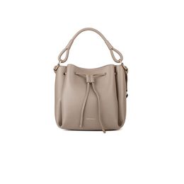 Coccinelle Leder-Henkeltasche in Taupe - (B)20 x (H)22 x (T)14 cm - 33% | Damen-taschen