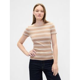 GAP Shirt in Beige/ Wei&szlig; - 43% | Gr&ouml;&szlig;e M | Damen-tops