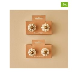 Bella Maison 2er-Set: Schrankgriffe ''Dulcie'' in Creme - (H)6,5 x &Oslash; 3 cm - 11% | Wohndekoration