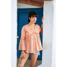 Isla Bonita by SIGRIS Bluse in Apricot - 46% | Gr&ouml;&szlig;e L | Damen-blusen