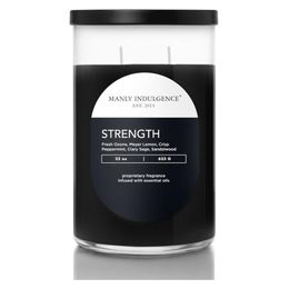 Colonial Candle Duftkerze "Strength" in Dunkelblau - 623 g - 48% | Kerzen-vasen