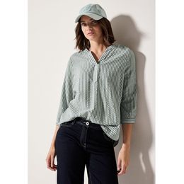 Cecil Bluse in Gr&uuml;n/ Wei&szlig; - 44% | Gr&ouml;&szlig;e M | Damen-blusen