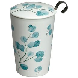 eigenart Teetasse "Teaeve - Trees Ginko" in Gr&uuml;n/ Wei&szlig; - 350 ml - 14% | Gedeckter-tisch
