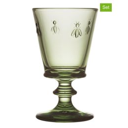 La Roch&egrave;re France 6er-Set: Weingl&auml;ser "Abeille" in Oliv - 240 ml - 72% | Gedeckter-tisch