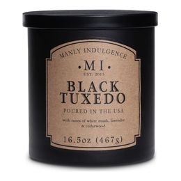 Colonial Candle Duftkerze "Black Tuxedo" in Schwarz - 467 g - 49% | Kerzen-vasen