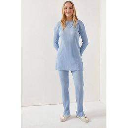 Olalook 2tlg. Outfit in Hellblau - 55% | Gr&ouml;&szlig;e M | Damen-pullover-cardigans