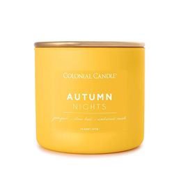 Colonial Candle Duftkerze "Autumn Nights" in Gelb - 411 g - 43% | Kerzen-vasen